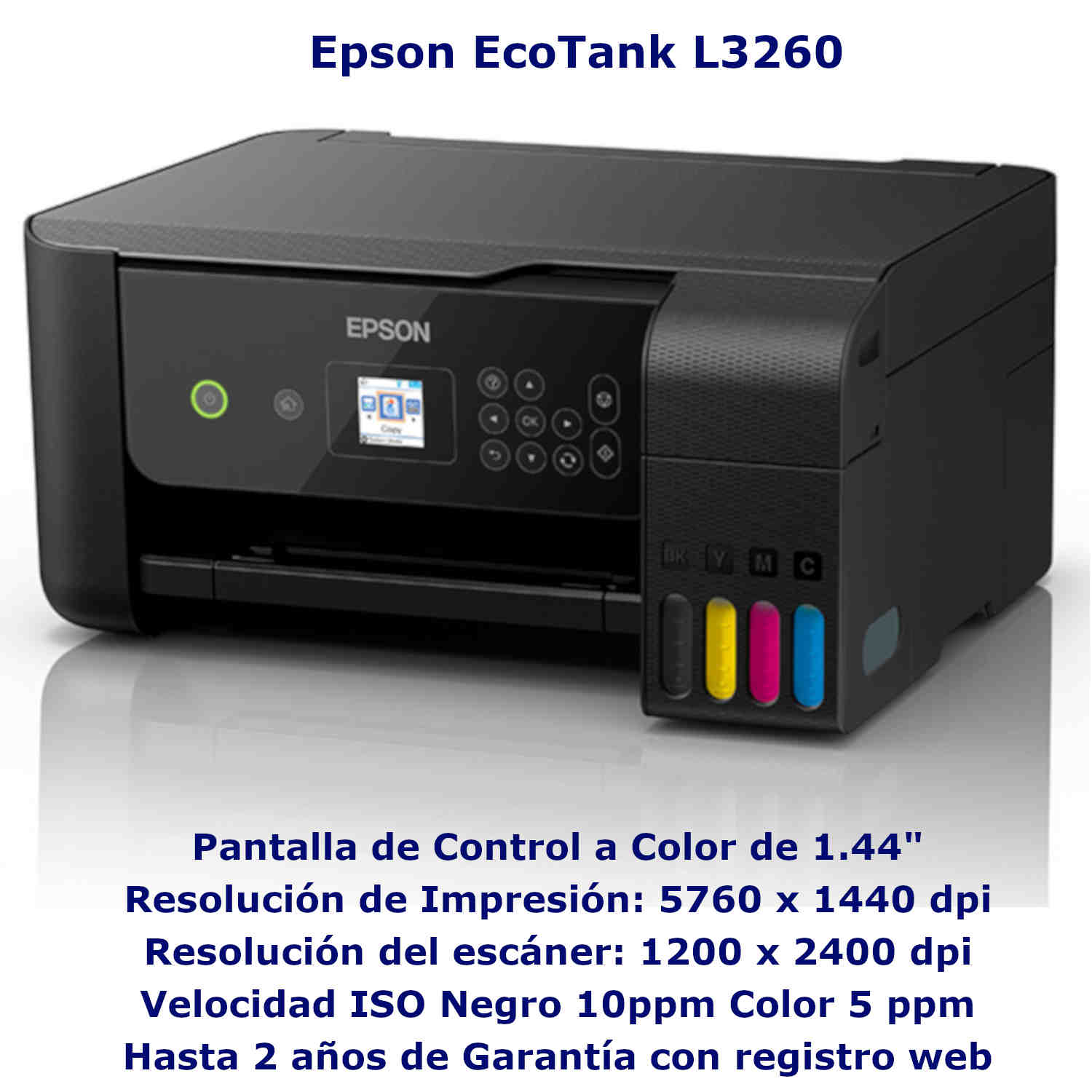 Impresora Multifuncional Epson EcoTank L3260 Inalámbrica Pantalla LCD ...