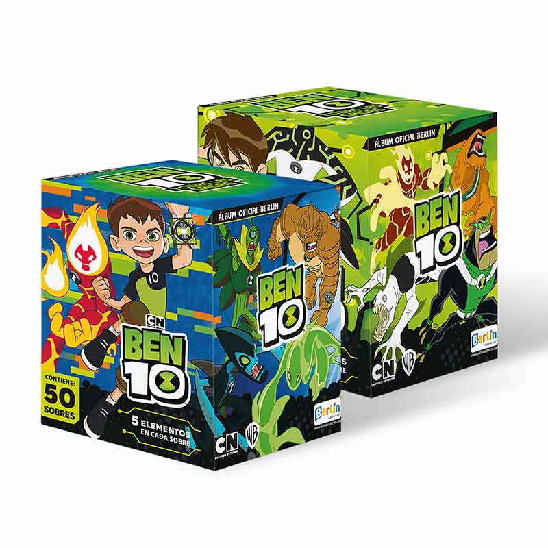 2 Cajitas Ben 10 TODAS LAS SAGAS Editorial Berlín por 100 Sobres - Real ...