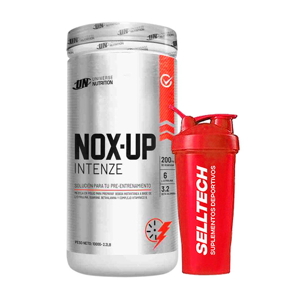 Pre Entreno Universe Nutrition Nox-Up Intenze 1kg uva+Shaker - Real Plaza