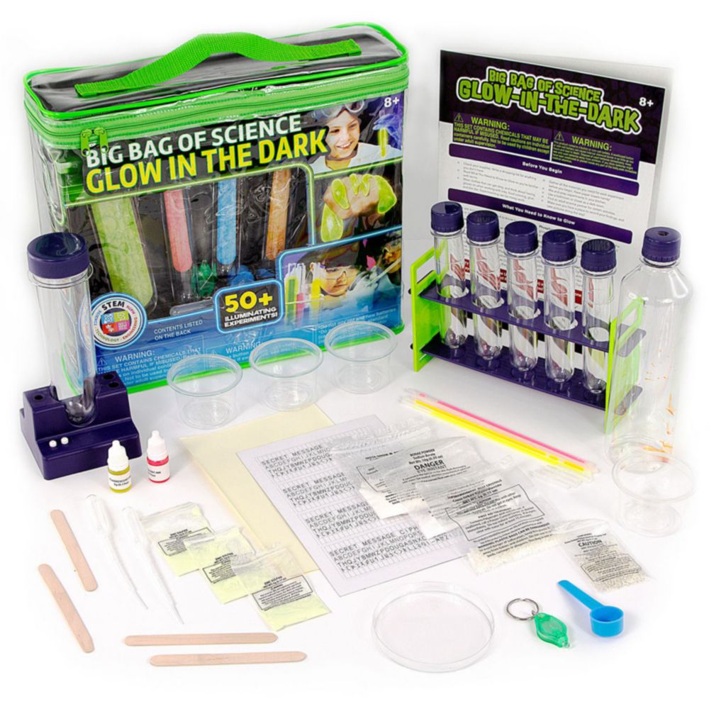 Kit Científico Liab Big Bag Glow-In-The-Dark Lab-In-A-Bag - Real Plaza