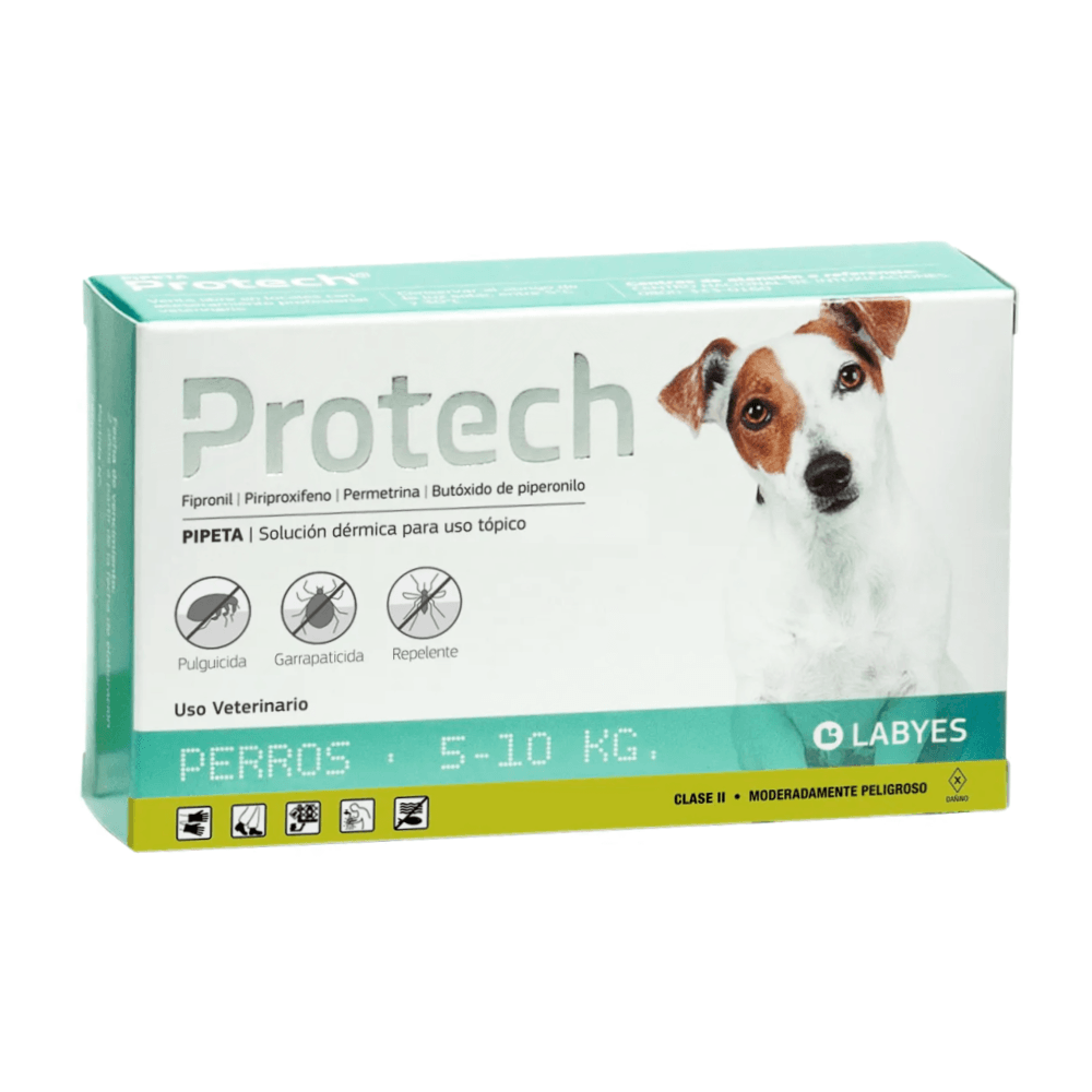 Pipeta Antipulgas para Perros entre 5 a 10 Kg Labyes Protech - Real Plaza