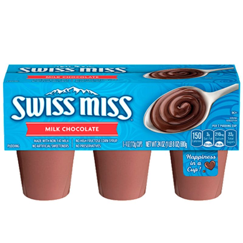 Pudin de Chocolate SWISS MISS Paquete 6un - Real Plaza