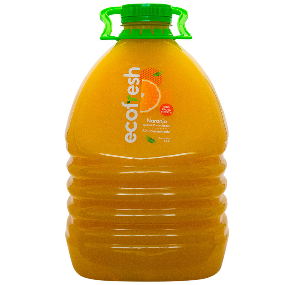 Jugo Nectar de Naranja ECOFRESH Botella 3.8L - Real Plaza