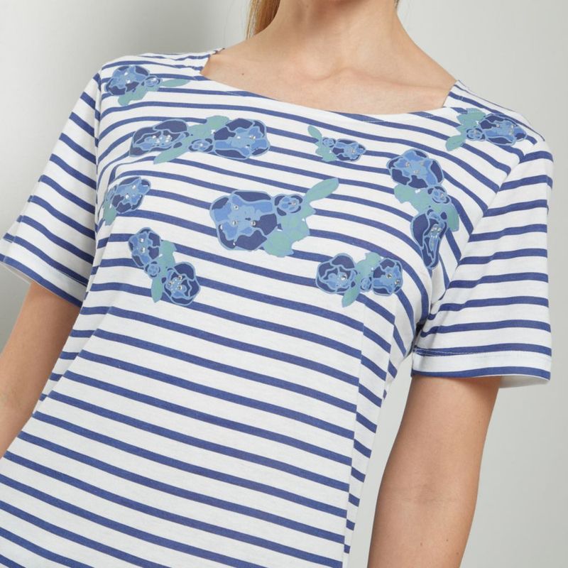 Polo Madison Mujer Manga Corta Shine Flor - Real Plaza