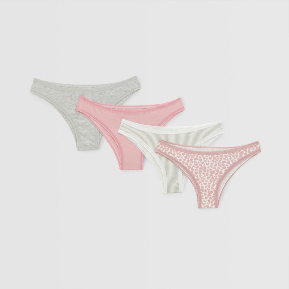 Calzón Pack X4 Hypnotic Animal Ros Y Rayas - Real Plaza