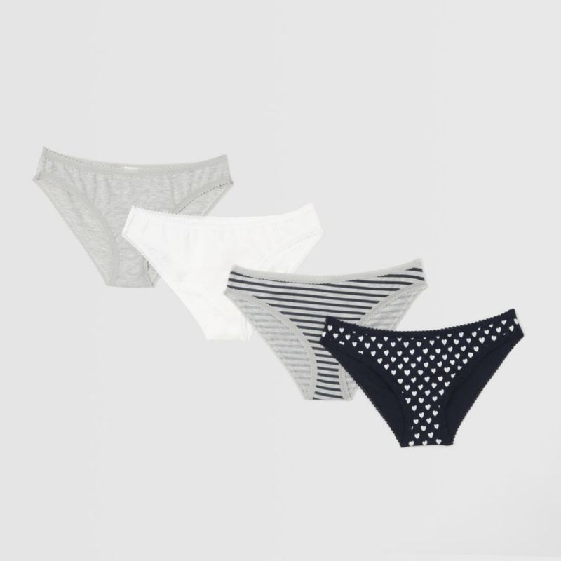 Calzón Pack X 4 Madison Rayas Y Corazones - Real Plaza