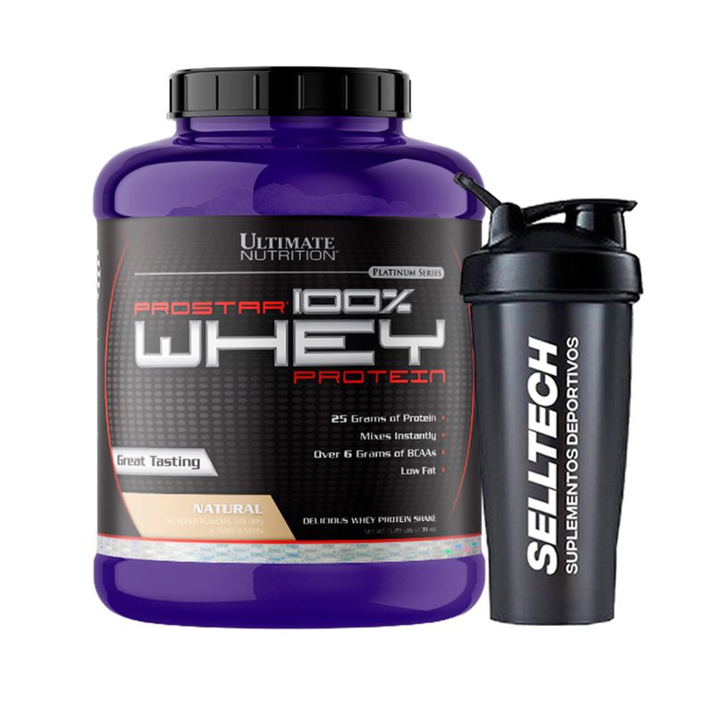 Proteína Prostar Whey 5 Lb Vainilla + Shaker - Real Plaza
