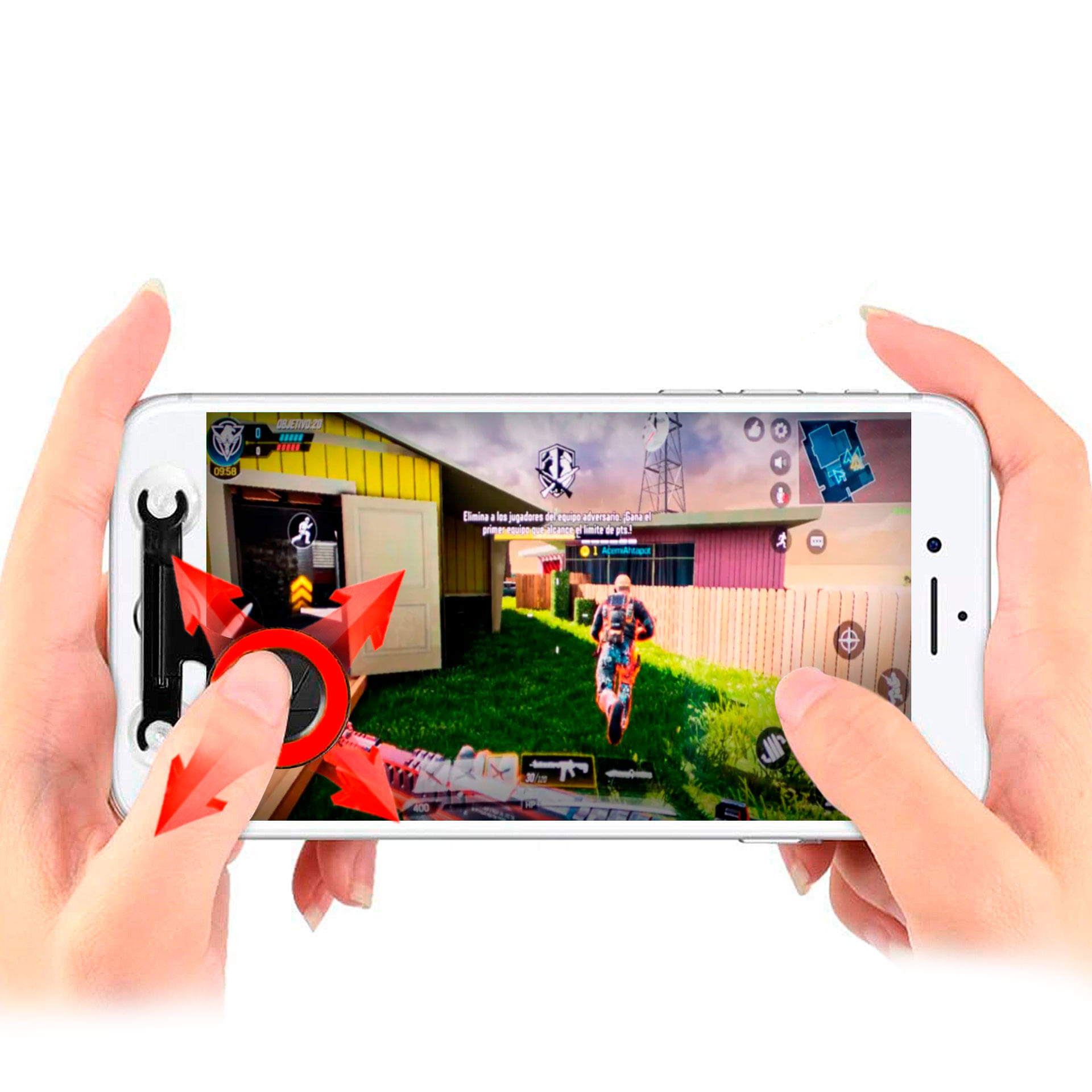 Mini Joystick para Celular con Ventosa Negro - Real Plaza