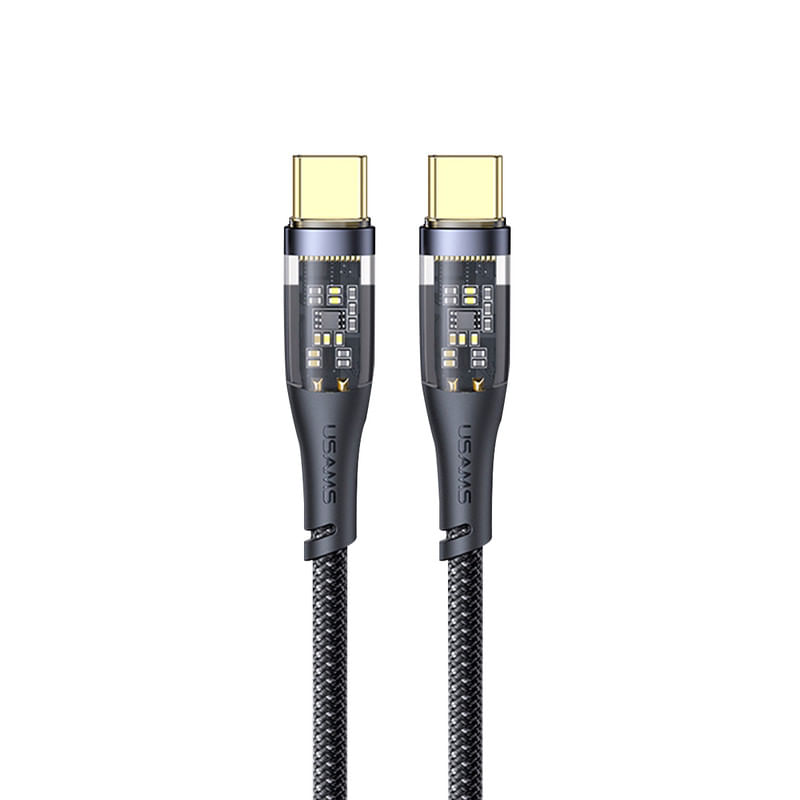 Cable ICY Type-C a Type-C PD 100W 1.2m Negro - Real Plaza