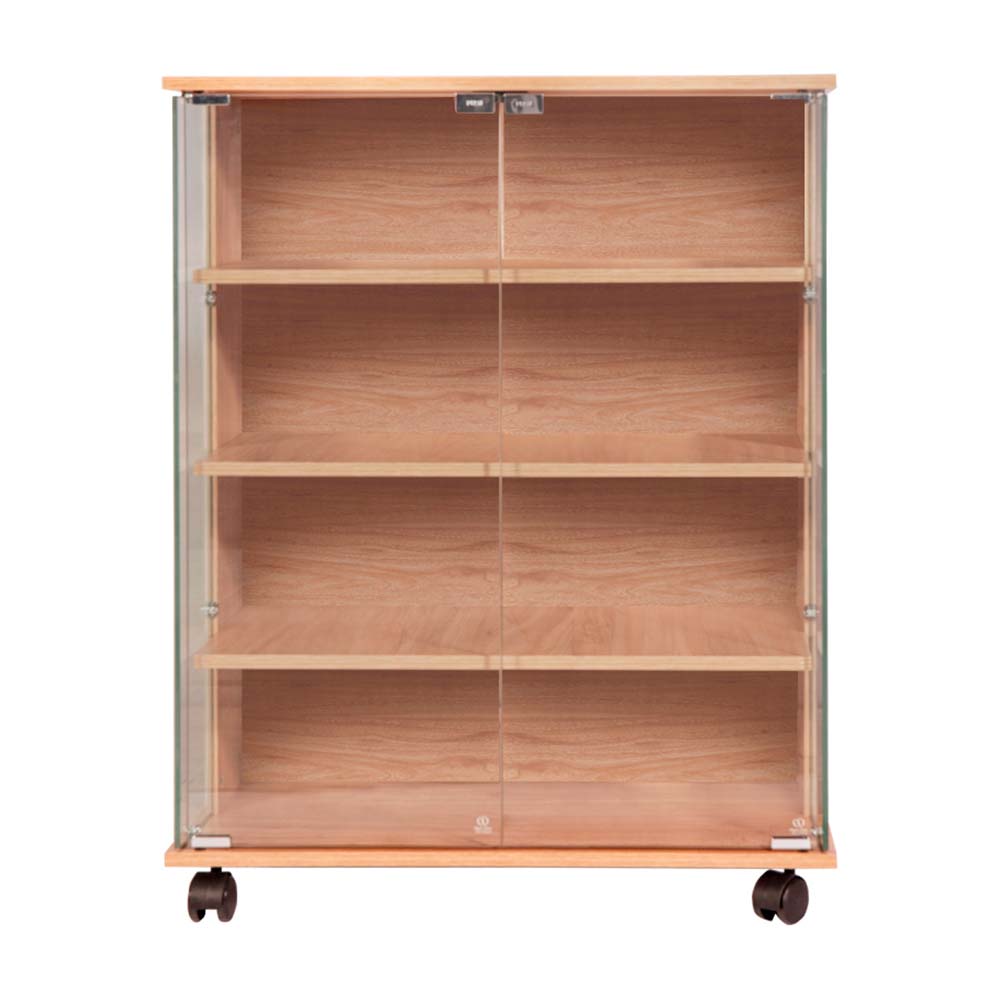 Vitrina roble Flor Morado 2 puertas - Real Plaza