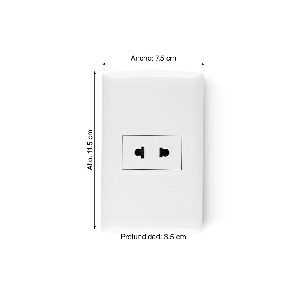 Tomacorriente Universal Simple - Basic - Real Plaza