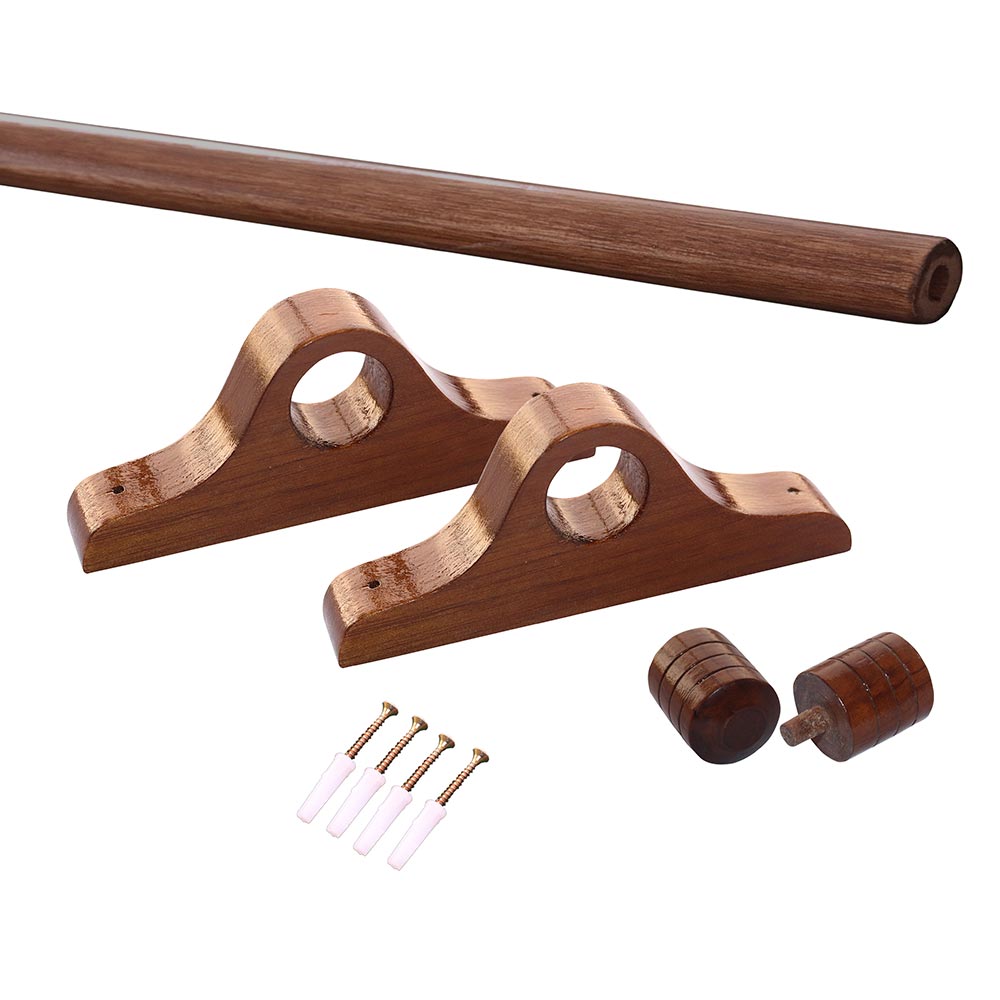 Pack cortinero 1.5m Madera Jacaranda - Real Plaza