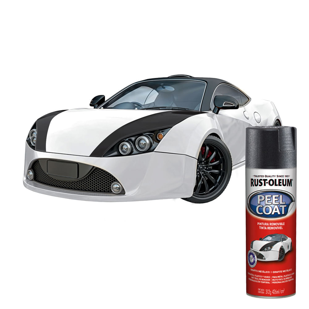 Spray Automotriz Peel Coat Grafito 312 gramos - Real Plaza