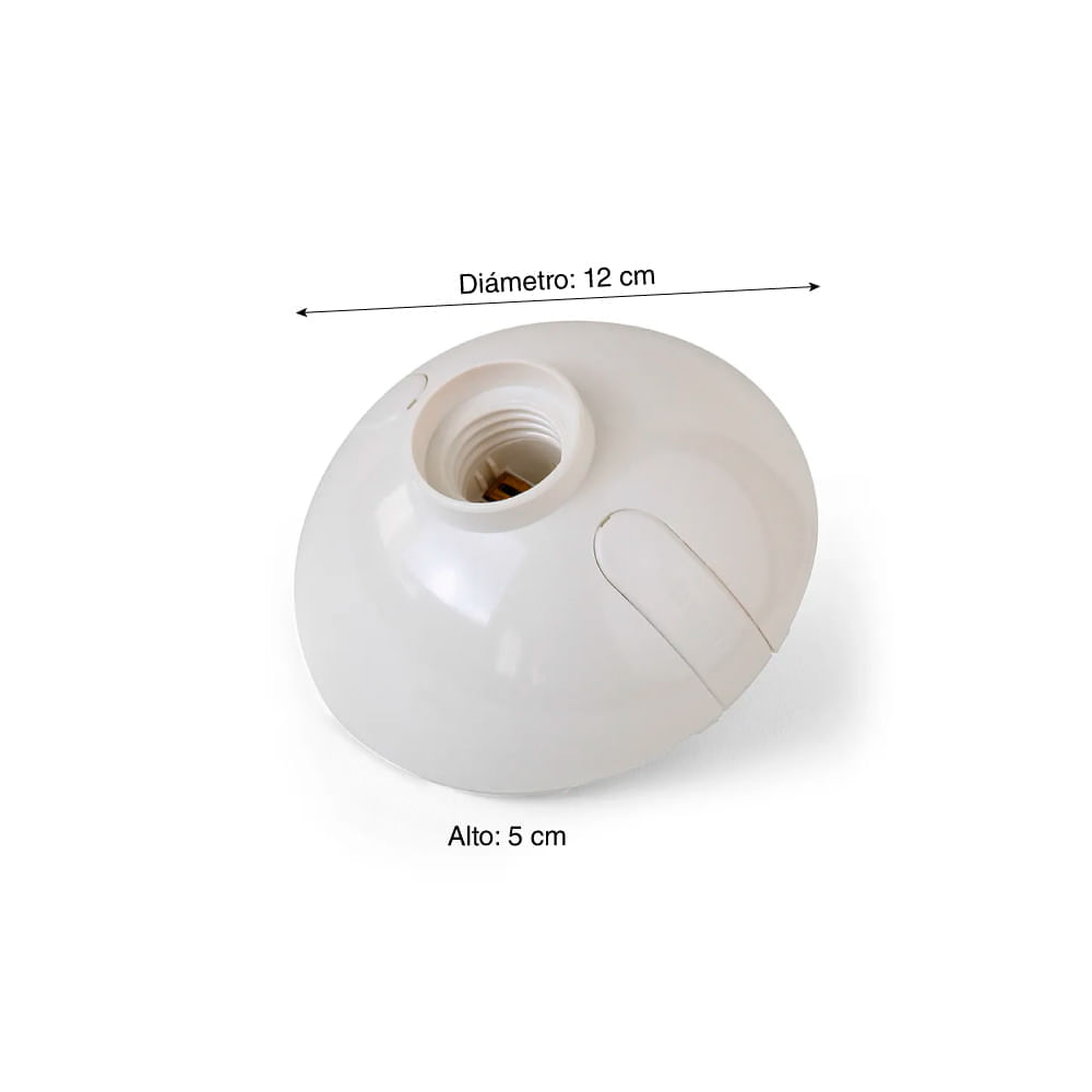 Socket E27 Oval Rosca - Real Plaza