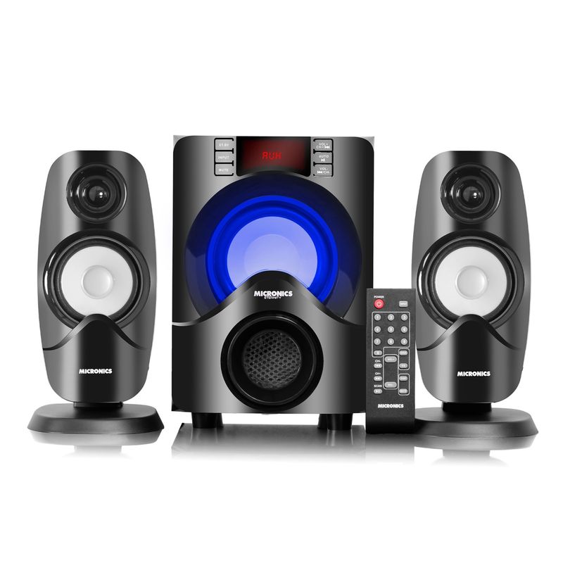 Parlante Micronics MIC S7416BT 2.1 Iluminación LED Bluetooth FM - Real ...
