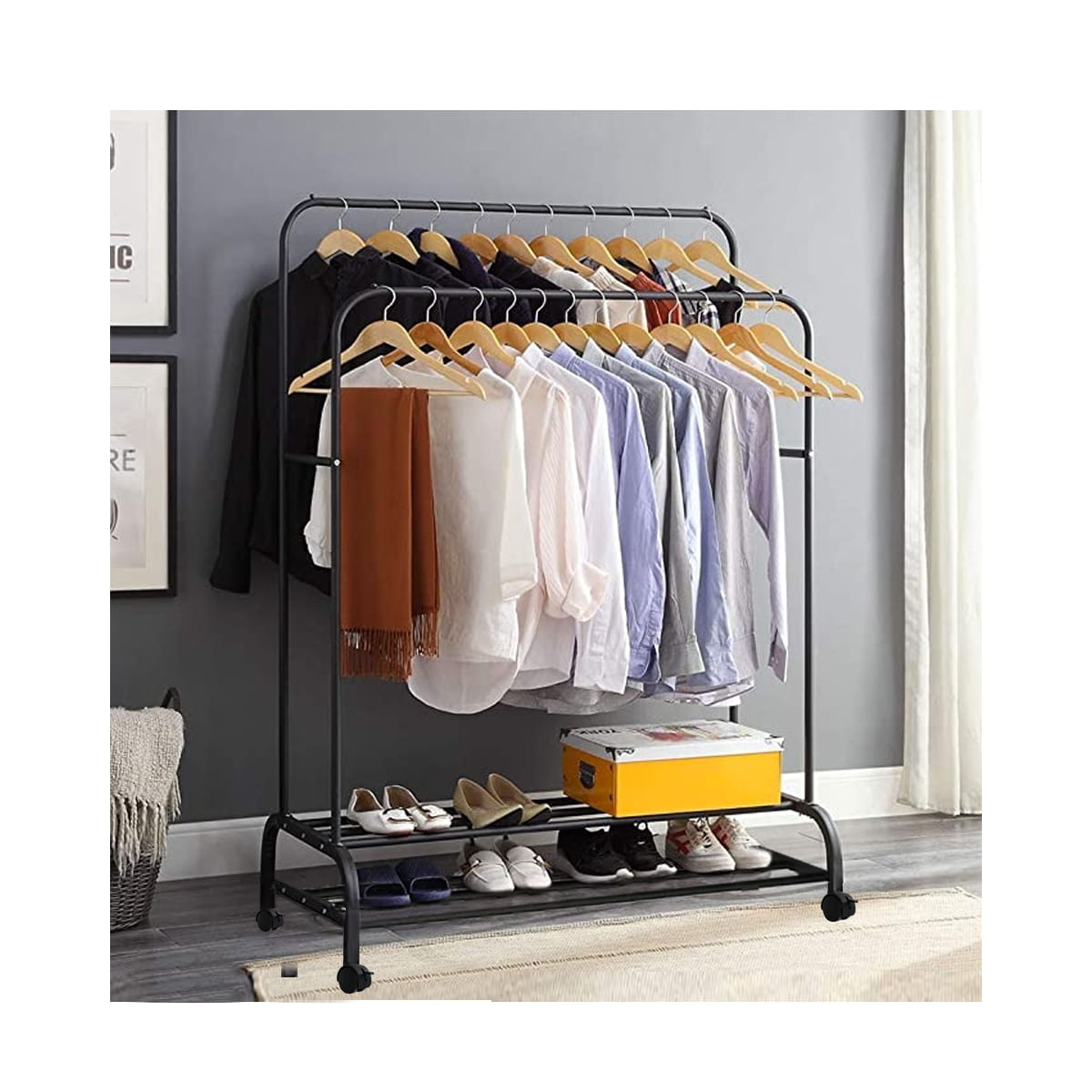 Perchero Colgador Organizador Ropa XS Premium N - Real Plaza