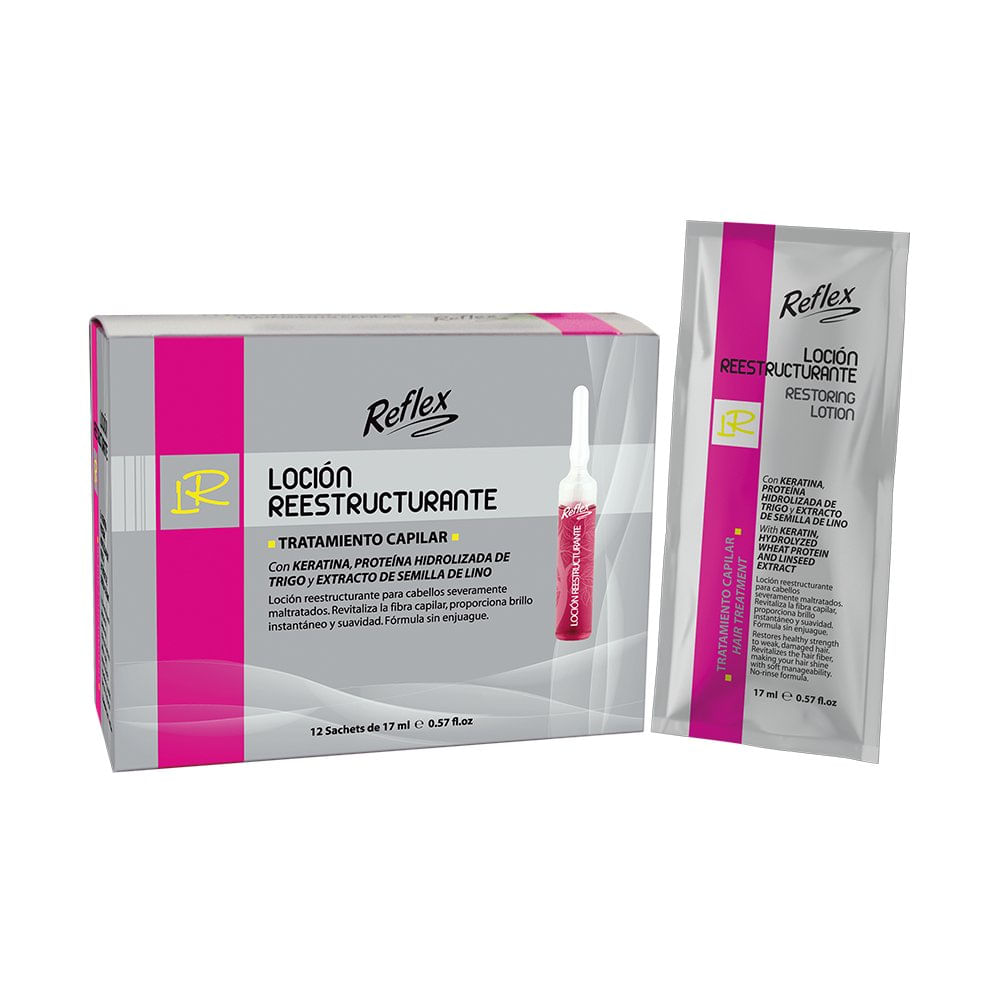 Tratamiento Capilar Reflex Loción Restructurante - Caja 12 Sachets ...