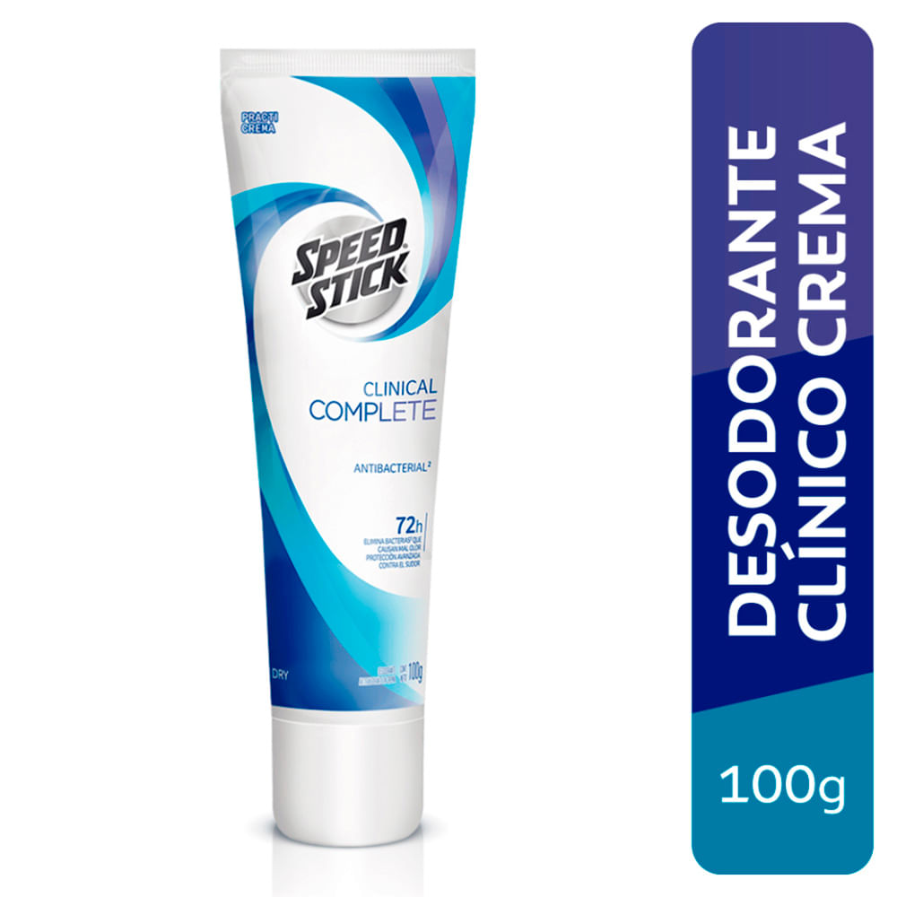 Desodorante en Crema Speed Stick Clinical Antibacterial - Tubo 100 G ...