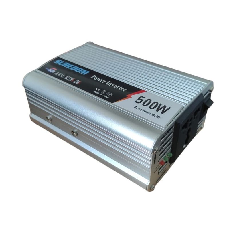 Inversor de Corriente para Auto De 24v a 220v Usb 500w SUREDOM - Real Plaza