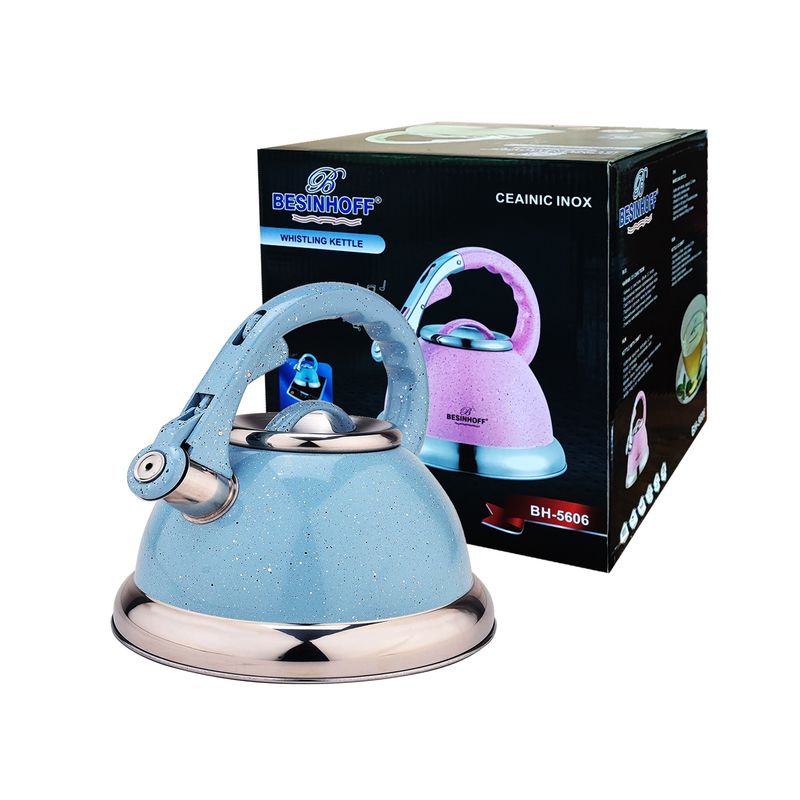 Tetera Besinhoff 3.2 Litros Acero Inoxidable Celeste BH-5606 - Real Plaza