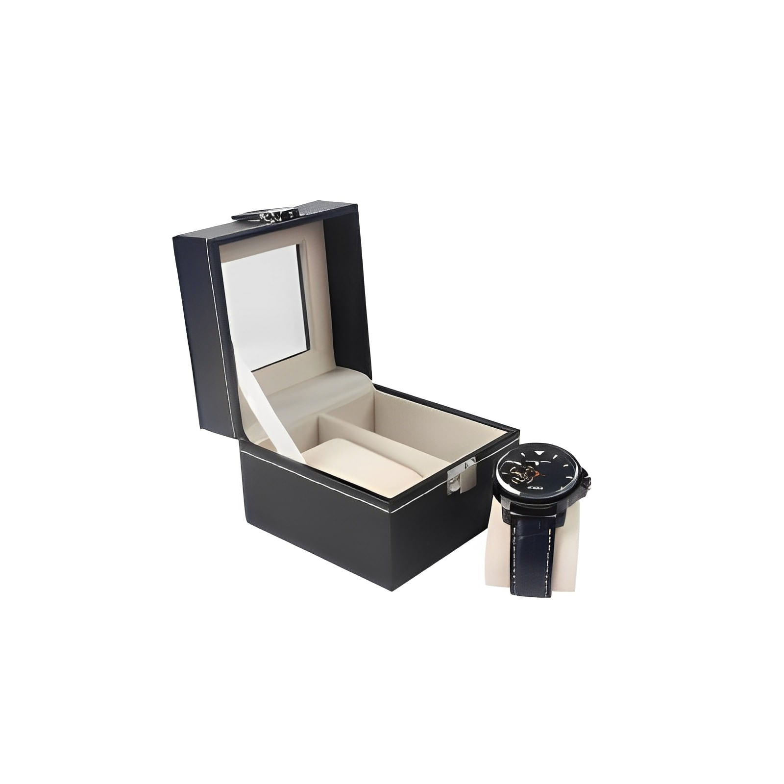 Caja Porta Relojes Pequeño de Lujo Elegante de 2 Compartimientos - Real ...