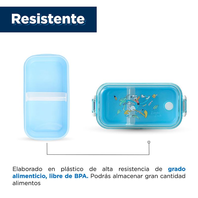 Taper para lunch pato donald mickey mouse collection 2.0 450 ml ...