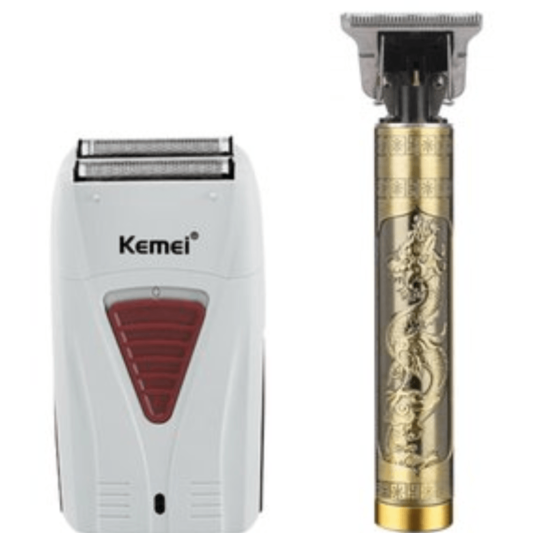 Combo Rasuradora Shaver Kemei 3382 + Patillera Trimmer Dragón - Real Plaza