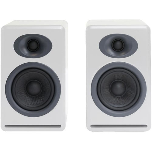 Audioengine P4 Altavoces de estantería pasiva de 2 vías (blanco, par) - Real Plaza