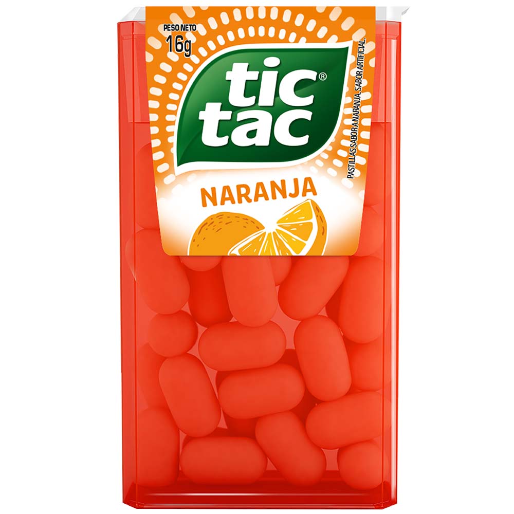 Caramelos TIC TAC Naranja Envase 16g - Real Plaza