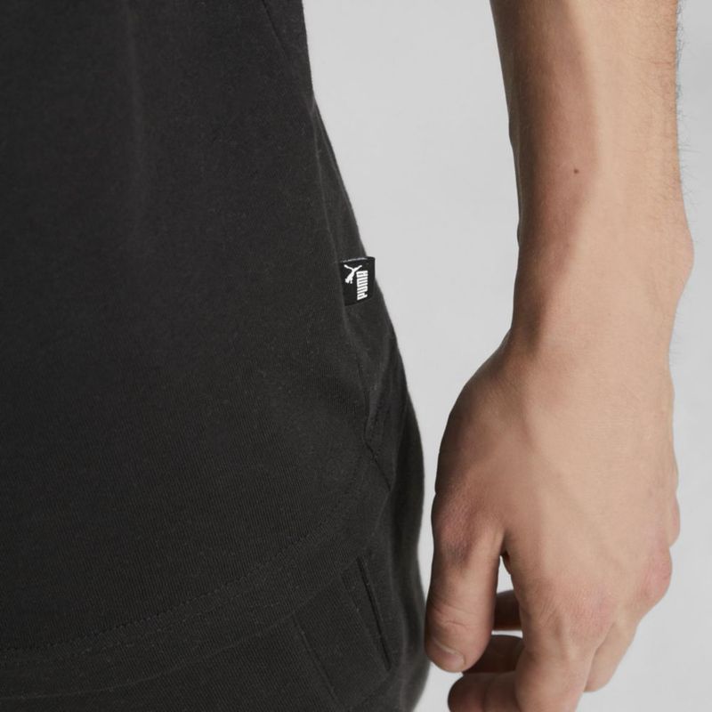 Polo Deportivo para Hombre Puma 671744 01 Puma Wording Graphic Te Negro ...