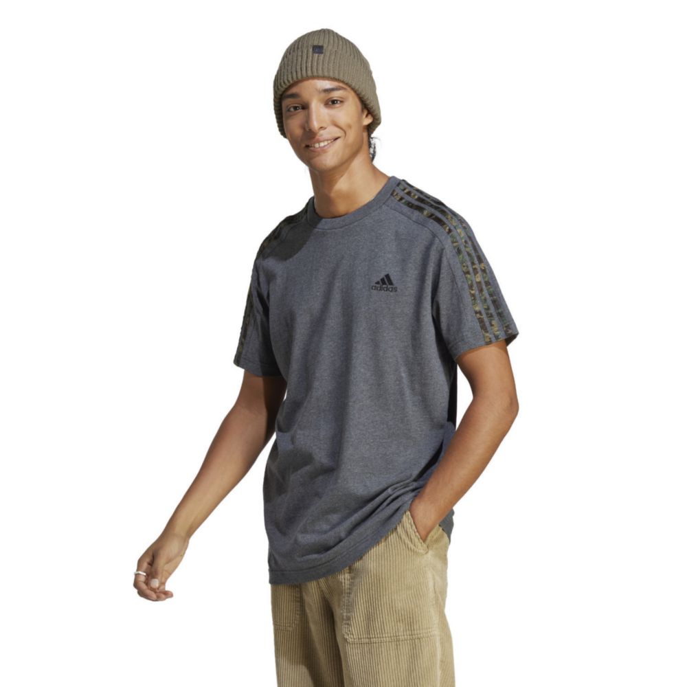 Polo Deportivo para Hombre Adidas Ic9344 M 3S Sj T Gris - Real Plaza