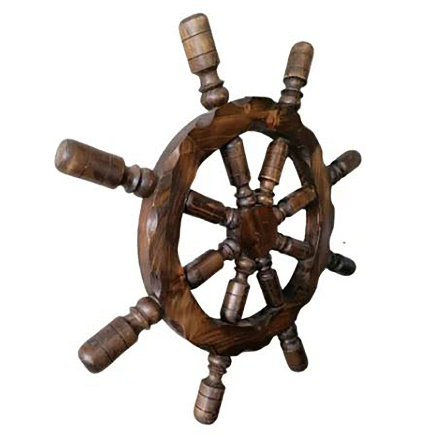 Timon de Barco Mediano en Madera para Pared Adorno Marino - Real Plaza