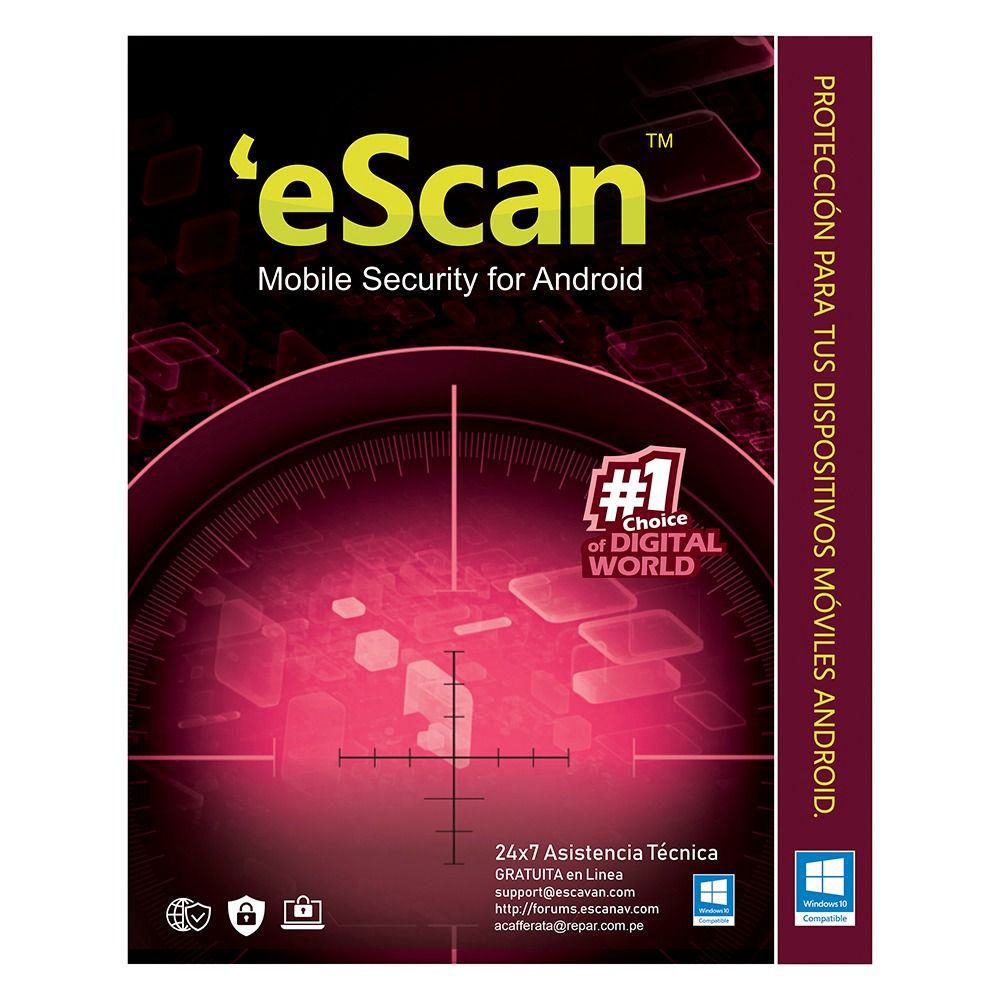 Antivirus Escan Mobile Morado - Real Plaza
