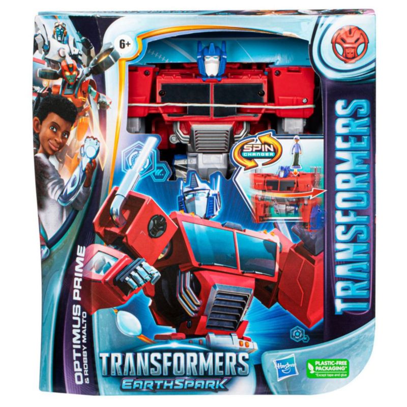 Figura Transformers Earthspark Spinchanger Optimus - Real Plaza