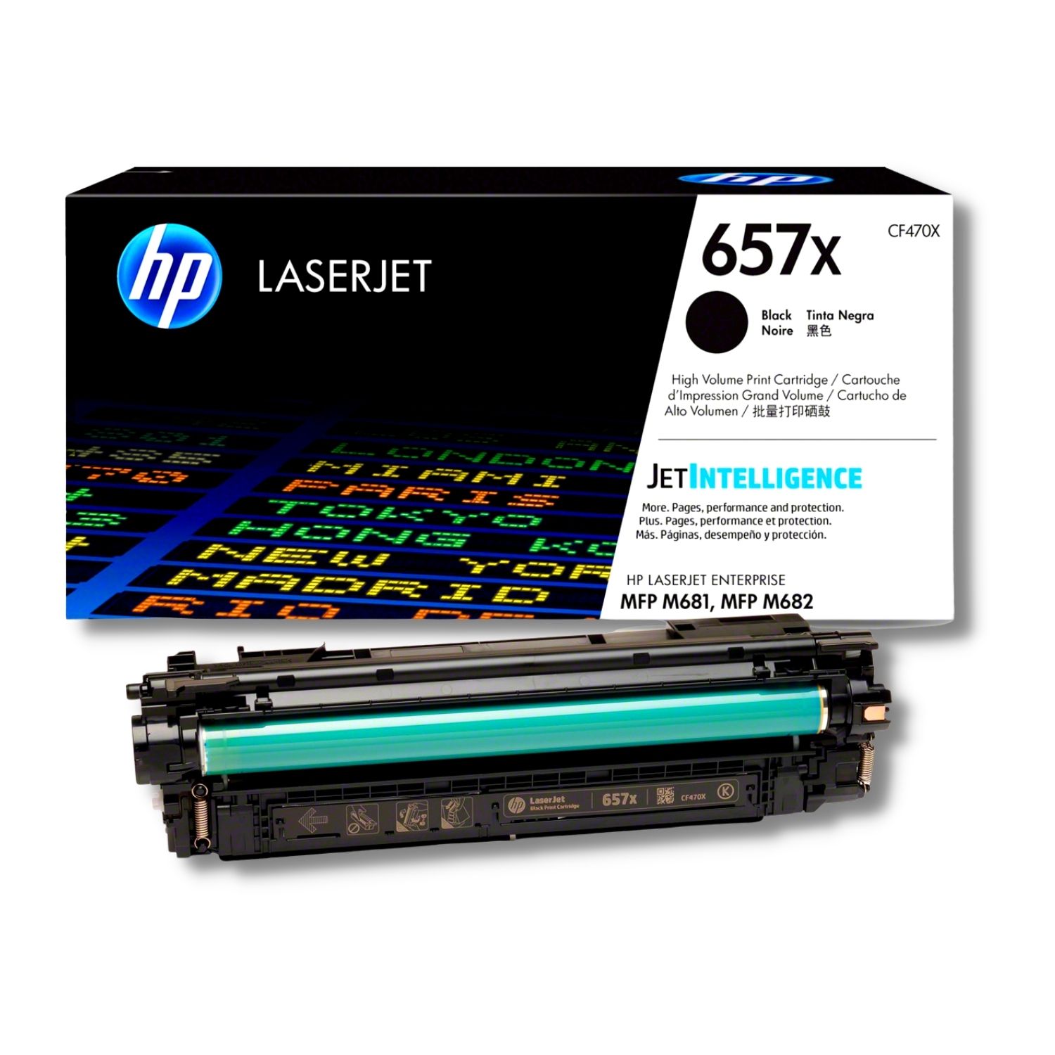 Toner HP CF470X (657X) Negro LaserJet Enterprise mfp M681, mfp M682 ...