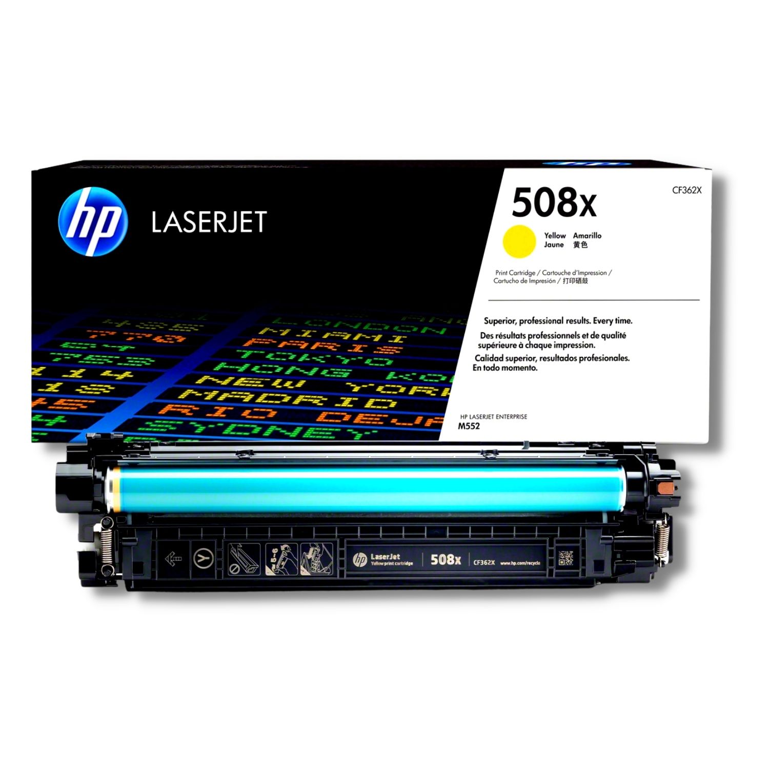 Toner HP CF362X (508X) Amarillo LaserJet Enterprise M552, M553 - Real Plaza