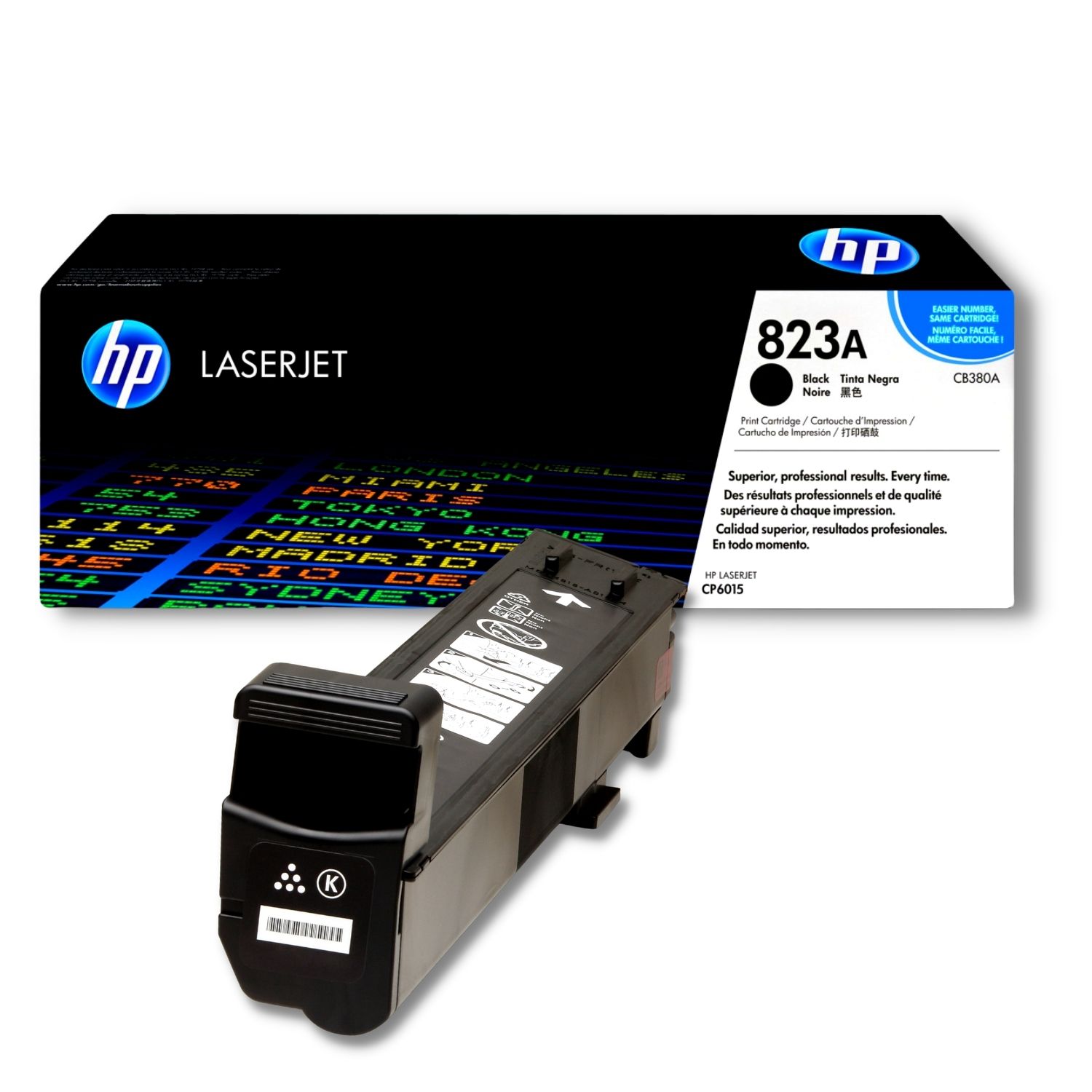 Toner HP CB380A (823A) Negro LaserJet CP6015 - Real Plaza