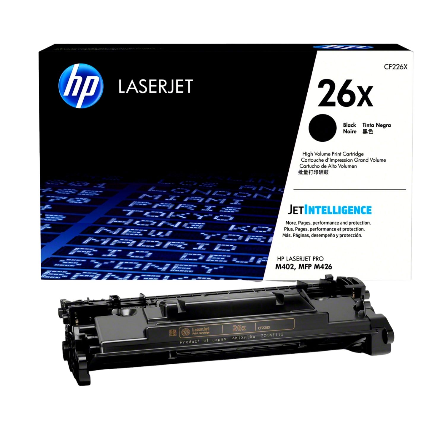 Toner HP CF226X (26X) Negro LaserJet Pro M402, mfp M426 - Real Plaza
