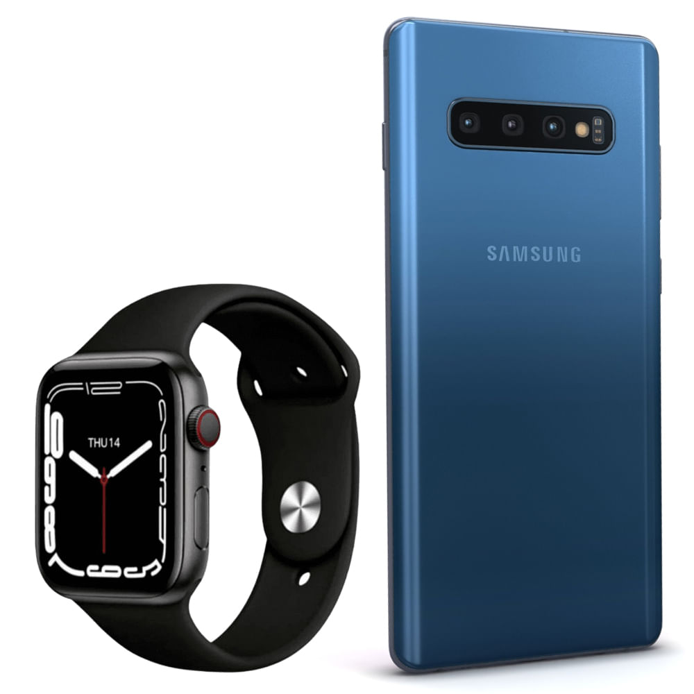 Celular Samsung Galaxy S10+ Plus 128GB 8GB RAM Azul + Smartwatch ...