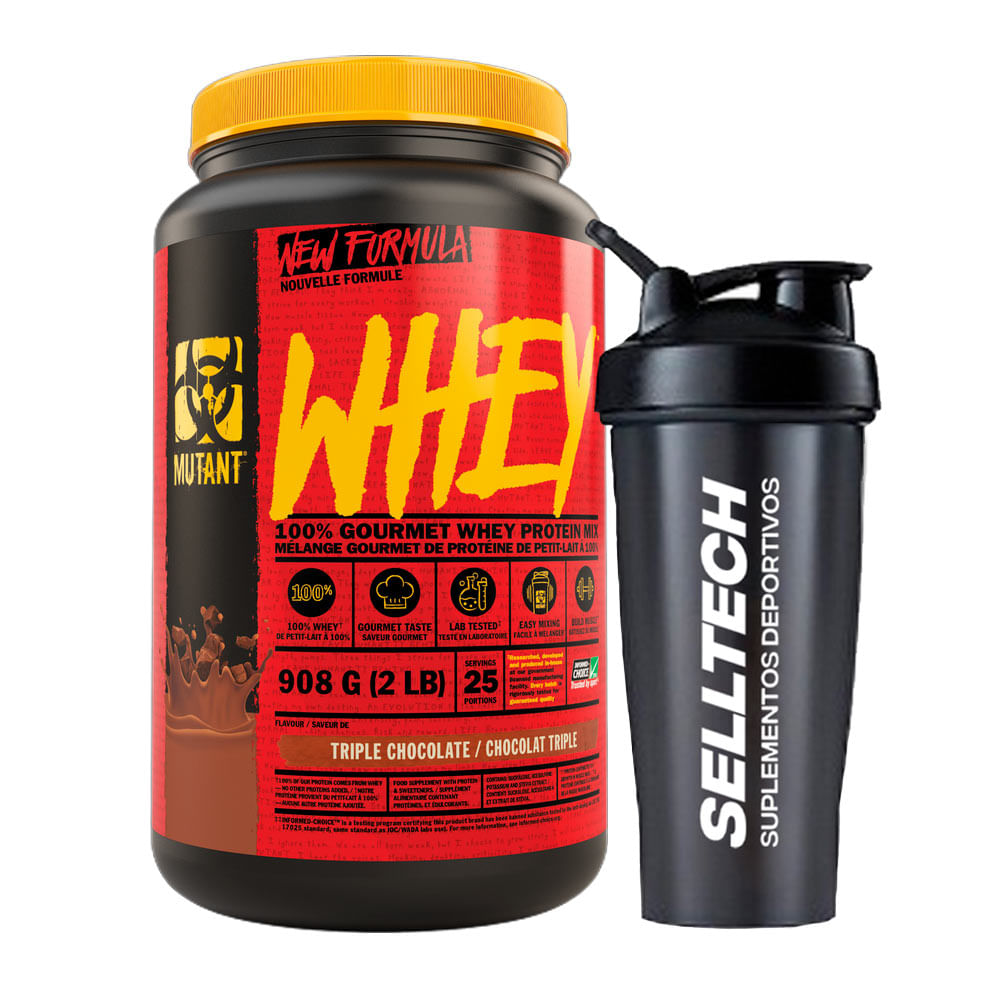 Proteína Mutant Whey 2 Lb Chocolate + Shaker - Real Plaza
