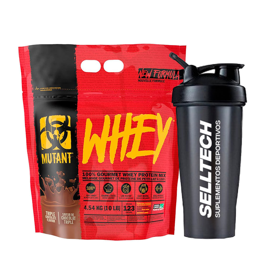 Proteína Mutant Whey 10 Lb Chocolate + Shaker - Real Plaza