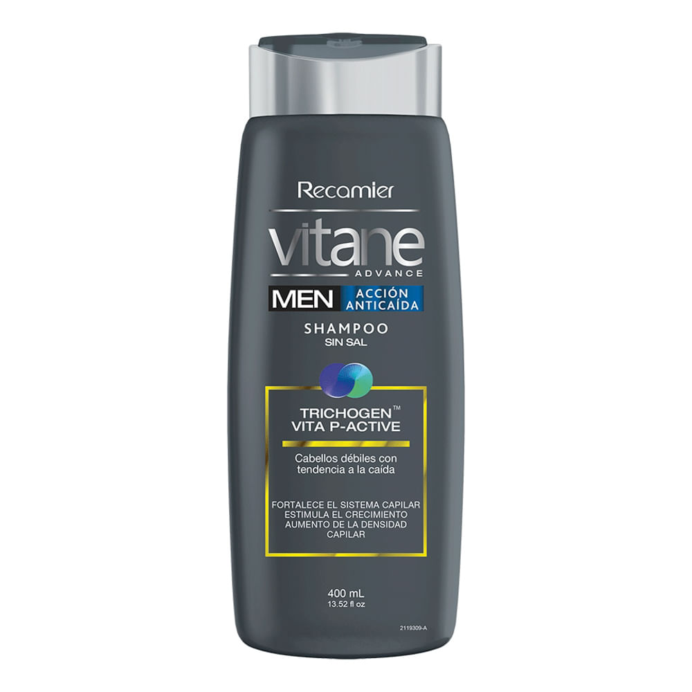 Shampoo Vitane Advance Men Acción Anti-Caspa - Frasco 400 ML - Real Plaza