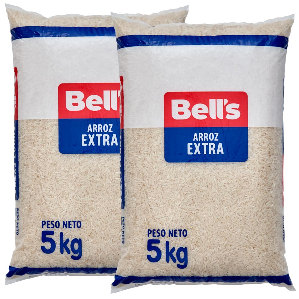Pack Arroz Extra BELL'S Bolsa 5kg Paquete 2un - Real Plaza