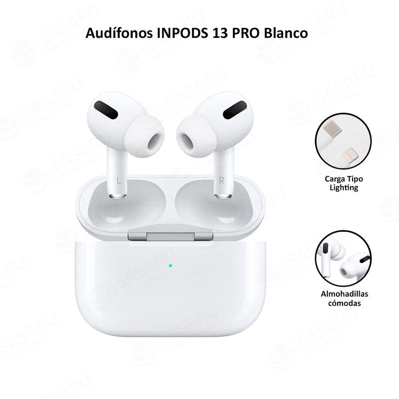 Audífonos Bluetooth Inpods 13 Pro Blanco - Real Plaza