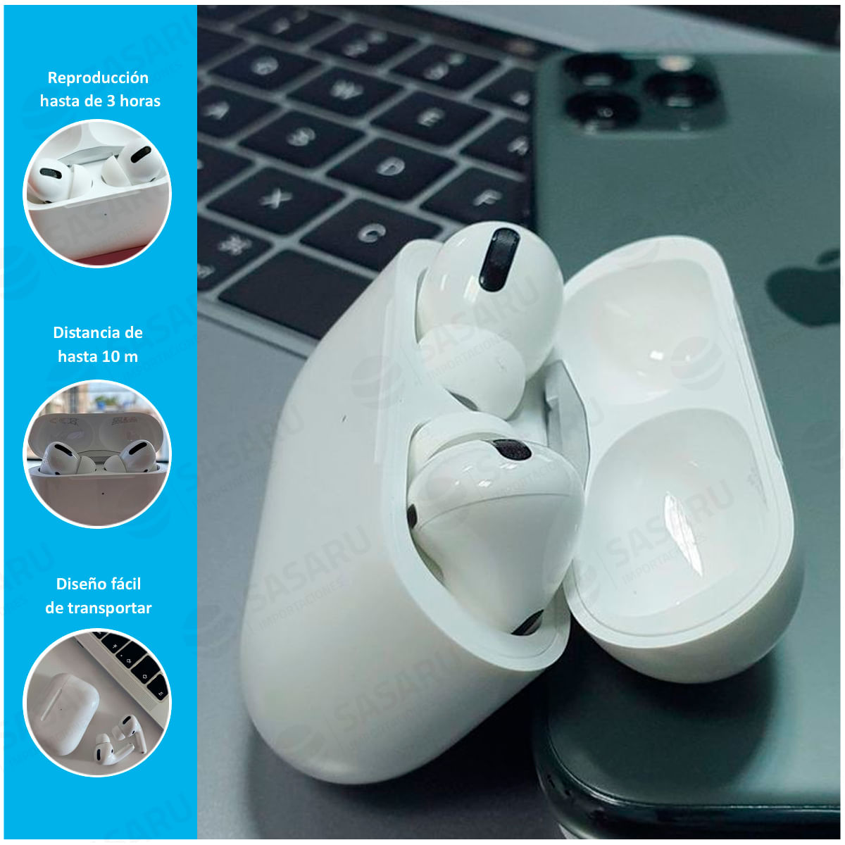 Audífonos Bluetooth Inpods 13 Pro Blanco - Real Plaza