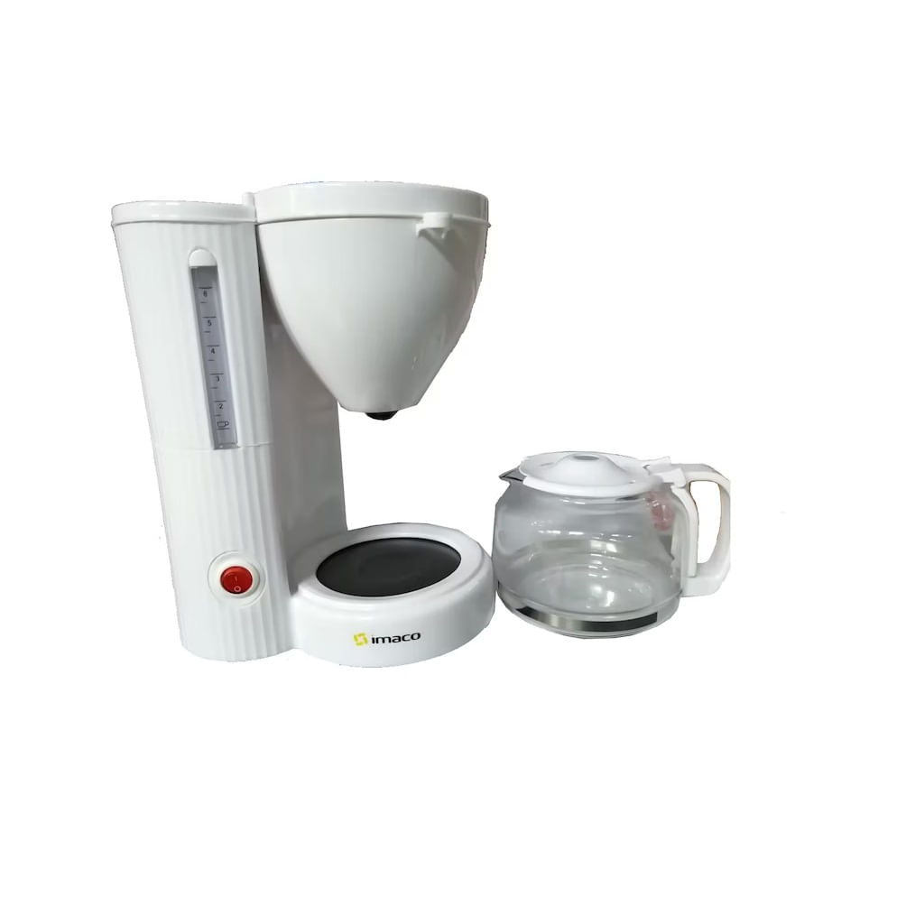 Cafetera Electrica Imaco 6 tazas- Blanco - Real Plaza