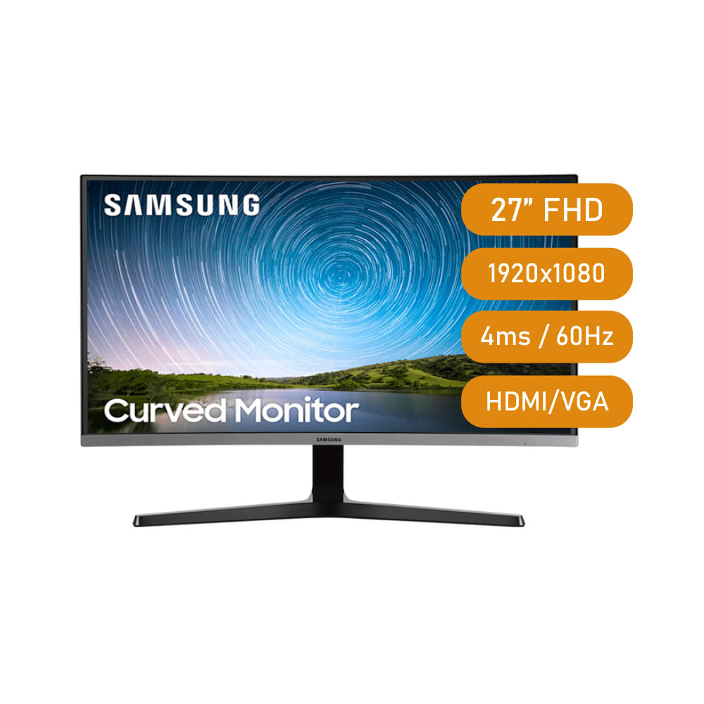 Monitor Samsung LC27R500FHLXPE, 27" Led Curvo, 1920x1080 FHD, HDMI ...
