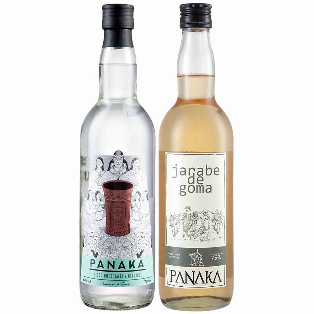 Pack Pisco PANAKA Quebranta Botella 750ml + Jarabe de Goma PANAKA ...