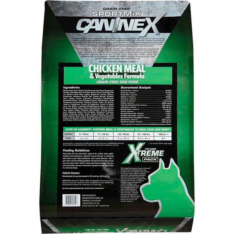 Comida para Perros Sportmix Caninex sin Granos de Pollo y Verduras de ...