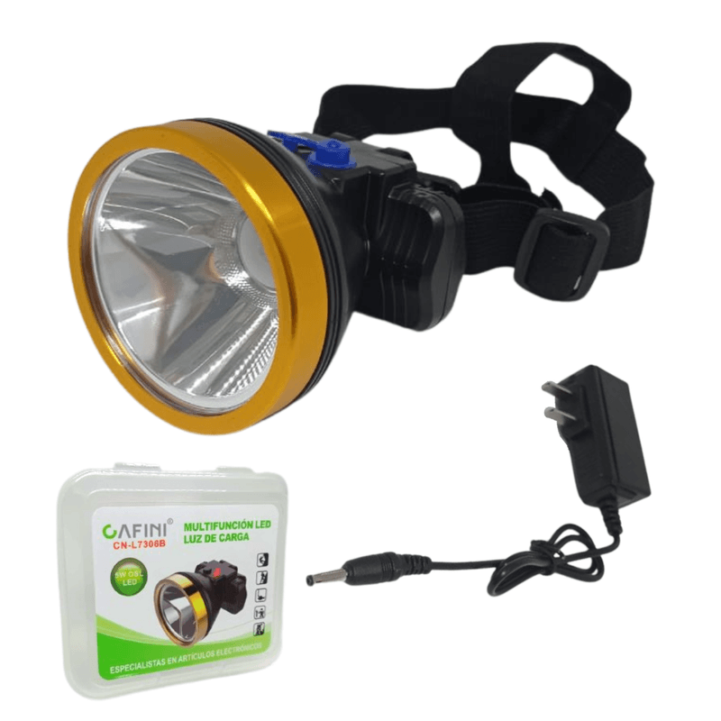 Linterna Frontal Recargable Led 5w Multifuncional Cafini CN-L7306B ...
